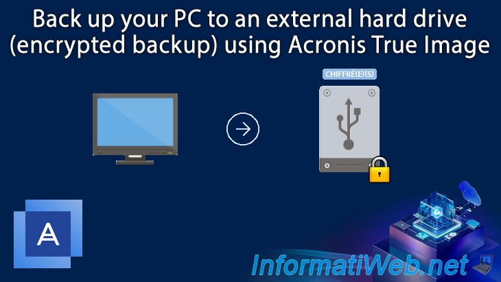 Back up your PC to an external hard drive (encrypted backup) using Acronis True Image (Cyber ...