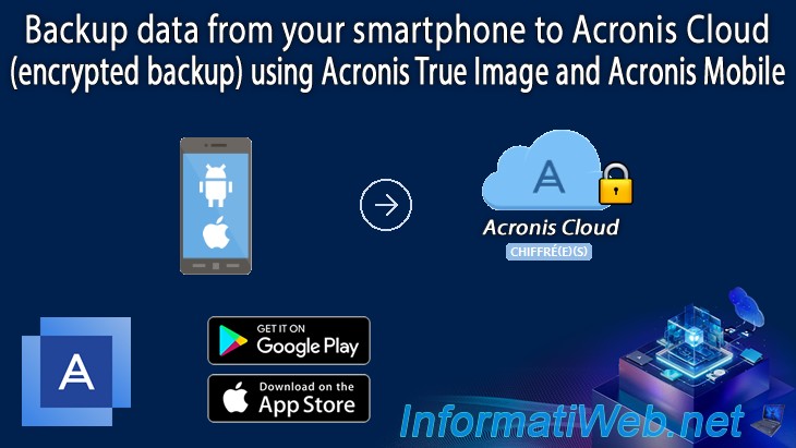 Backup data from your smartphone to Acronis Cloud (encrypted backup) using Acronis True Image ...
