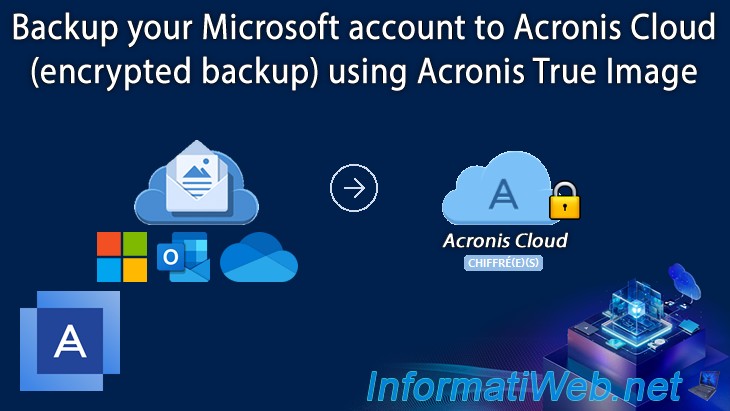 Backup your Microsoft account (Outlook / OneDrive) to Acronis Cloud (encrypted backup) using ...