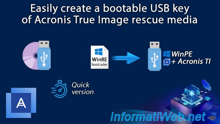 Easily create a bootable USB key of Acronis True Image (Cyber Protect ...