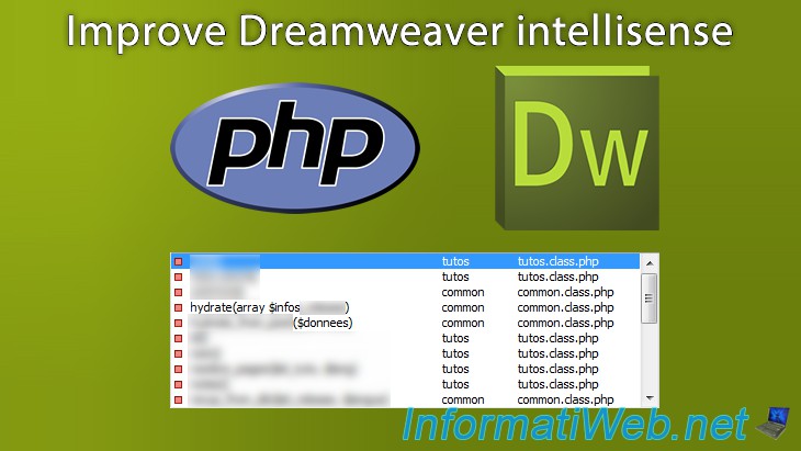 Improve Dreamweaver intellisense to consider included files - Others - Tutorials - InformatiWeb