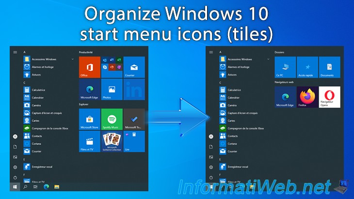 Organize Windows 10 start menu icons (tiles) - Windows - Tutorials ...